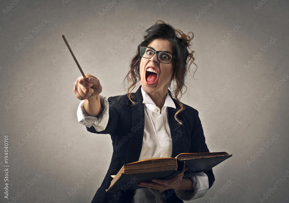 Severe teacher screaming Stock Photo | Adobe Stock Severe teacher screaming Stock Photo | Adobe Stock