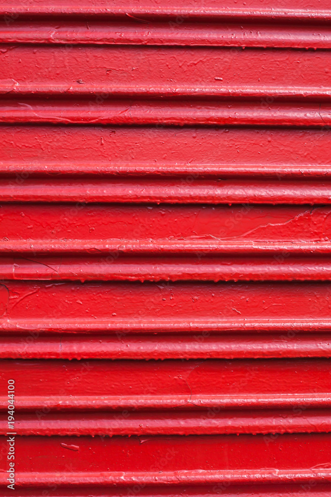 Paint smudges on the surface. The red background. Painted metal surface ...