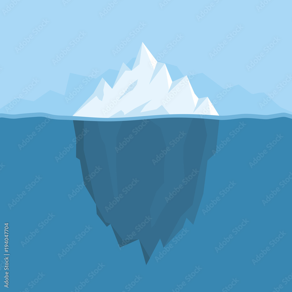 Iceberg design Stock-Vektorgrafik | Adobe Stock