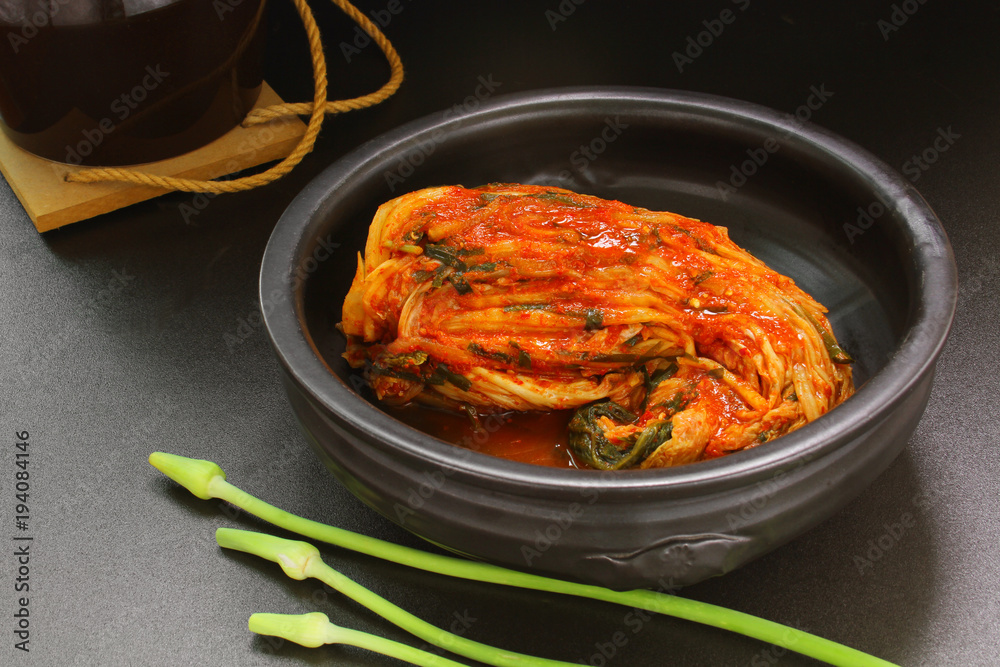 The most famous Korean traditional food Kimchi(napa cabbage). It's a ...