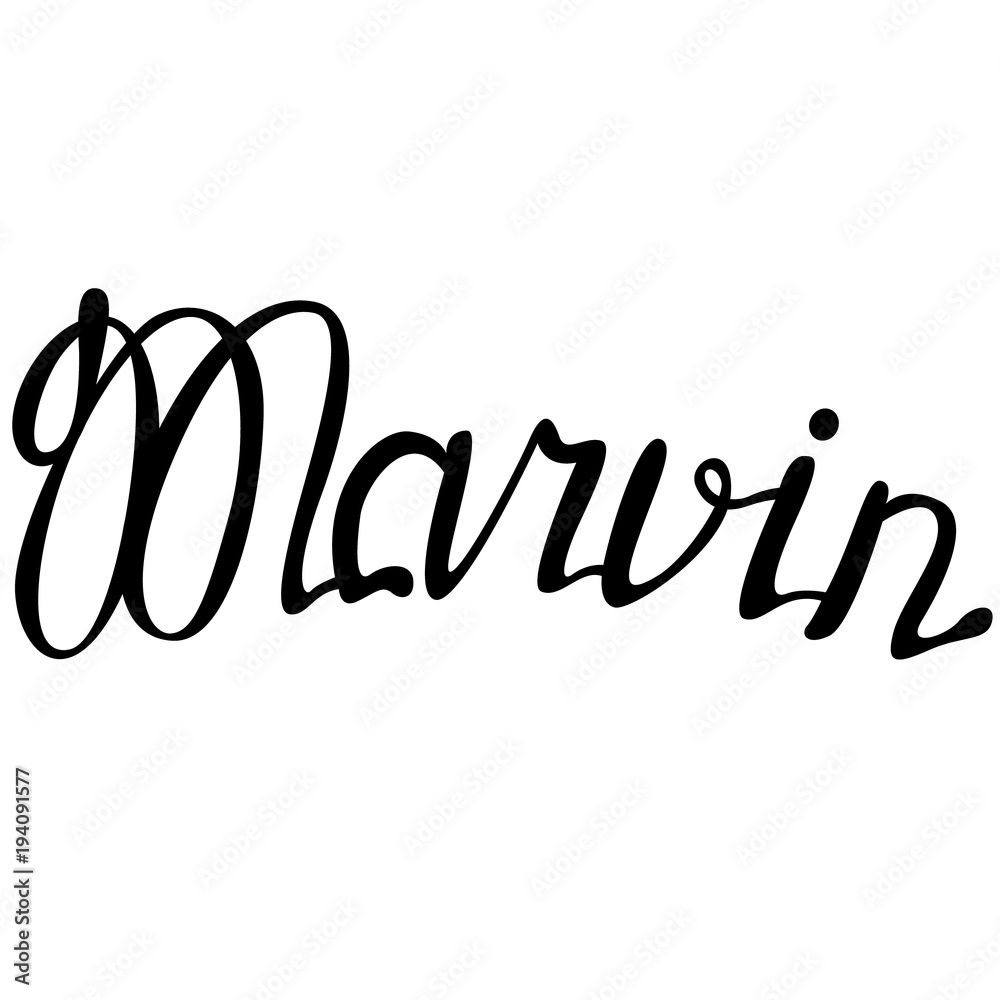 Marvin Name Tattoo