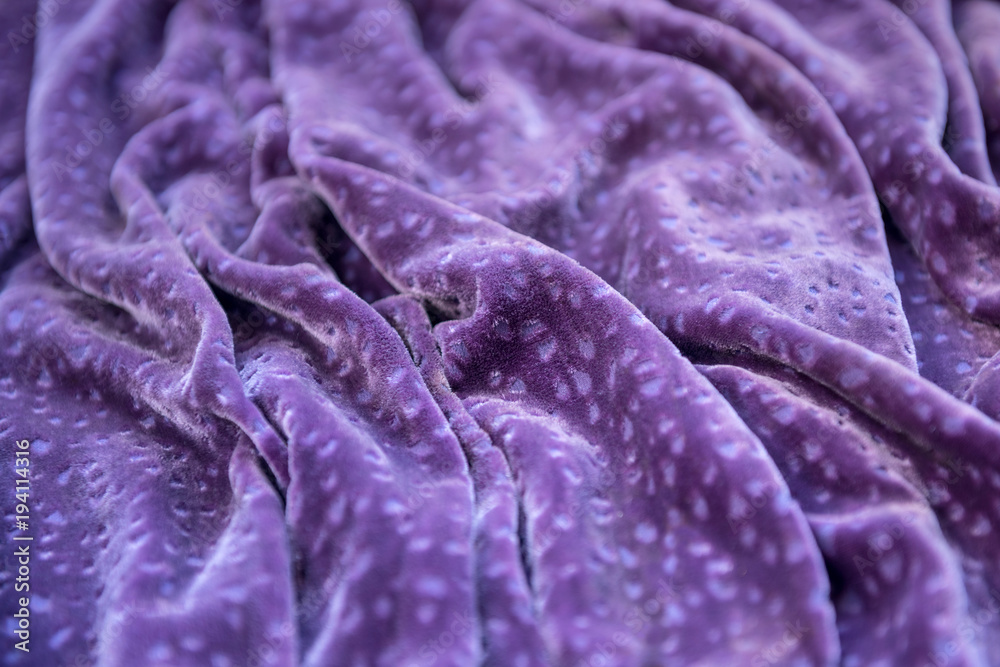 Vintage fabric Panne. Wavy folds of velvet texture. Color of the year ...