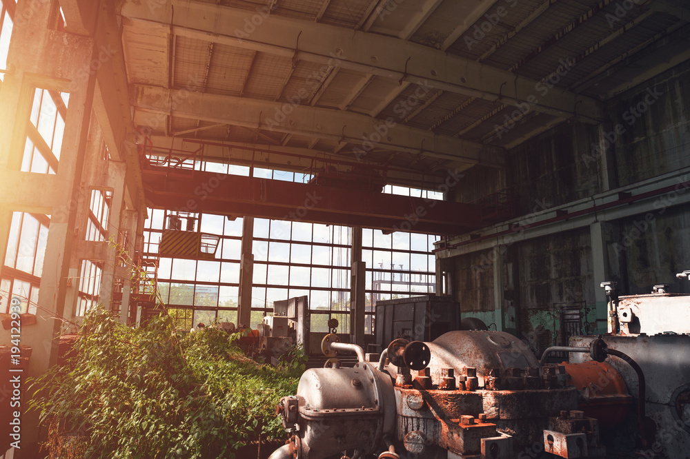 Inside Old Factory Building
