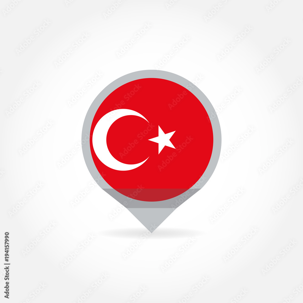 Turkey Flag Shape