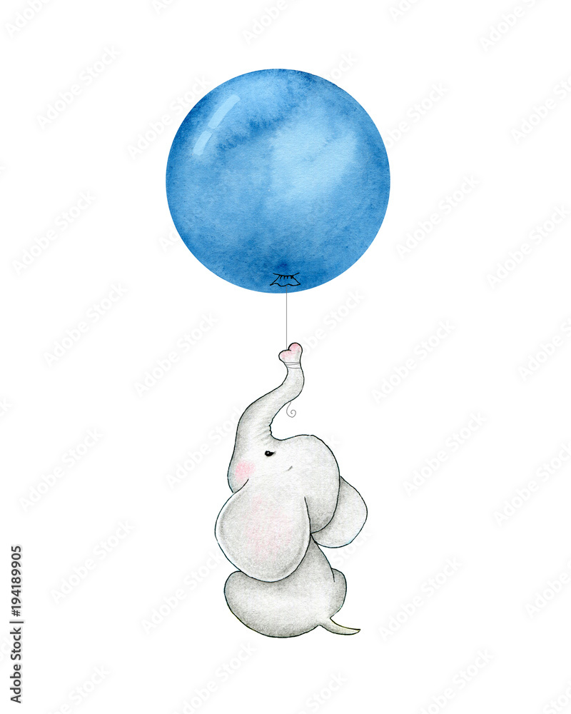 Elephant With Balloons