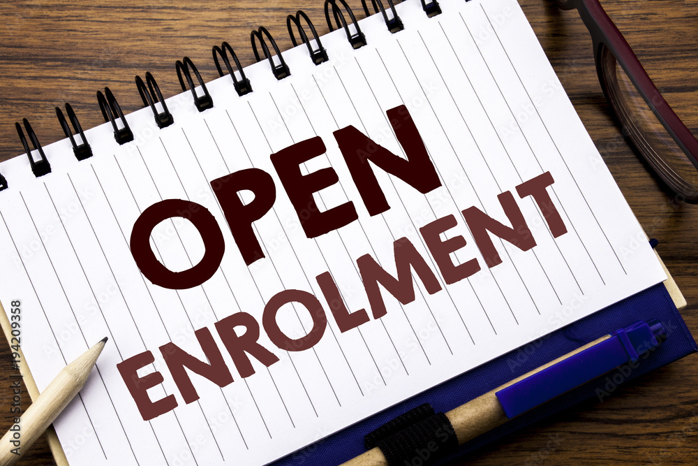 Hand writing text caption inspiration showing Open Enrolment. Business ... Hand writing text caption inspiration showing Open Enrolment. Business ...