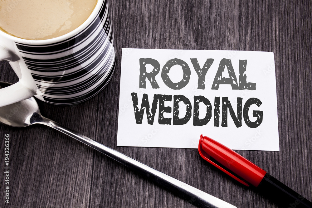 Conceptual hand writing text caption showing Royal Wedding. Business ...
