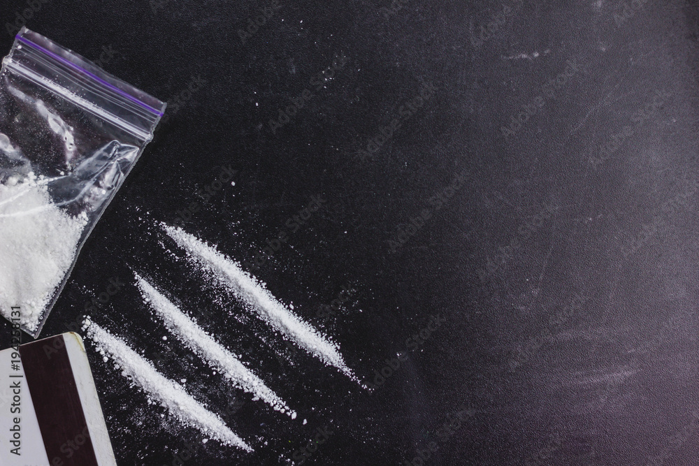 drugs methamphetamine in a plastic bag Stock Photo | Adobe Stock