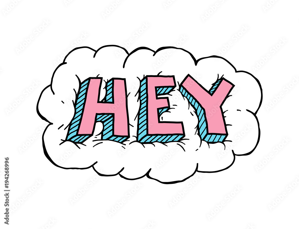 Hey. Vector cartoon sketch illustration background Stock-Vektorgrafik ... Hey. Vector cartoon sketch illustration background Stock-Vektorgrafik ...