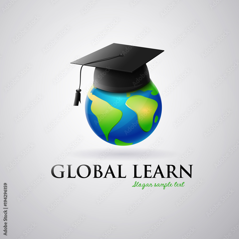 Logo International education Stock Vector | Adobe Stock