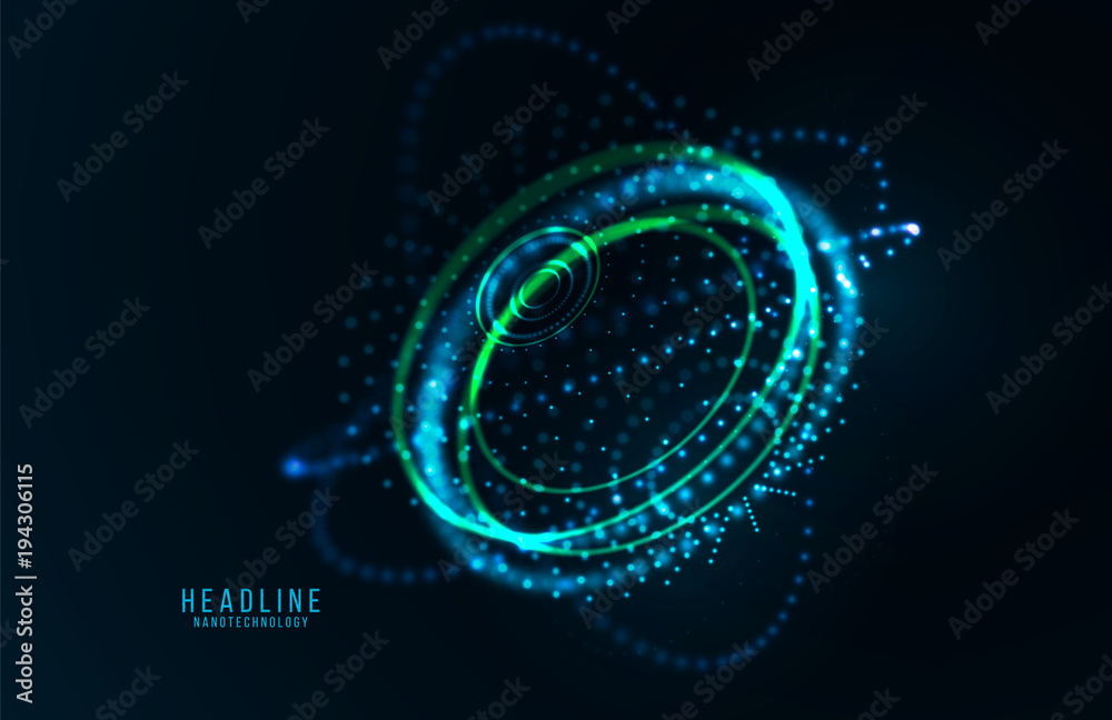 Abstract futuristic object . HUD elemet . Stock Vector | Adobe Stock