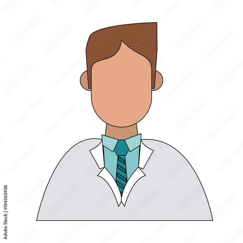 Doctor avatar faceless vector illustration graphic design Stock Vector ...