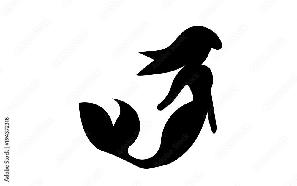 Mermaid Silhouette Images Clipart