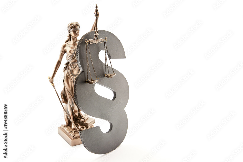 Recht und Gesetz Konzept mit Justitia Stock Photo | Adobe Stock