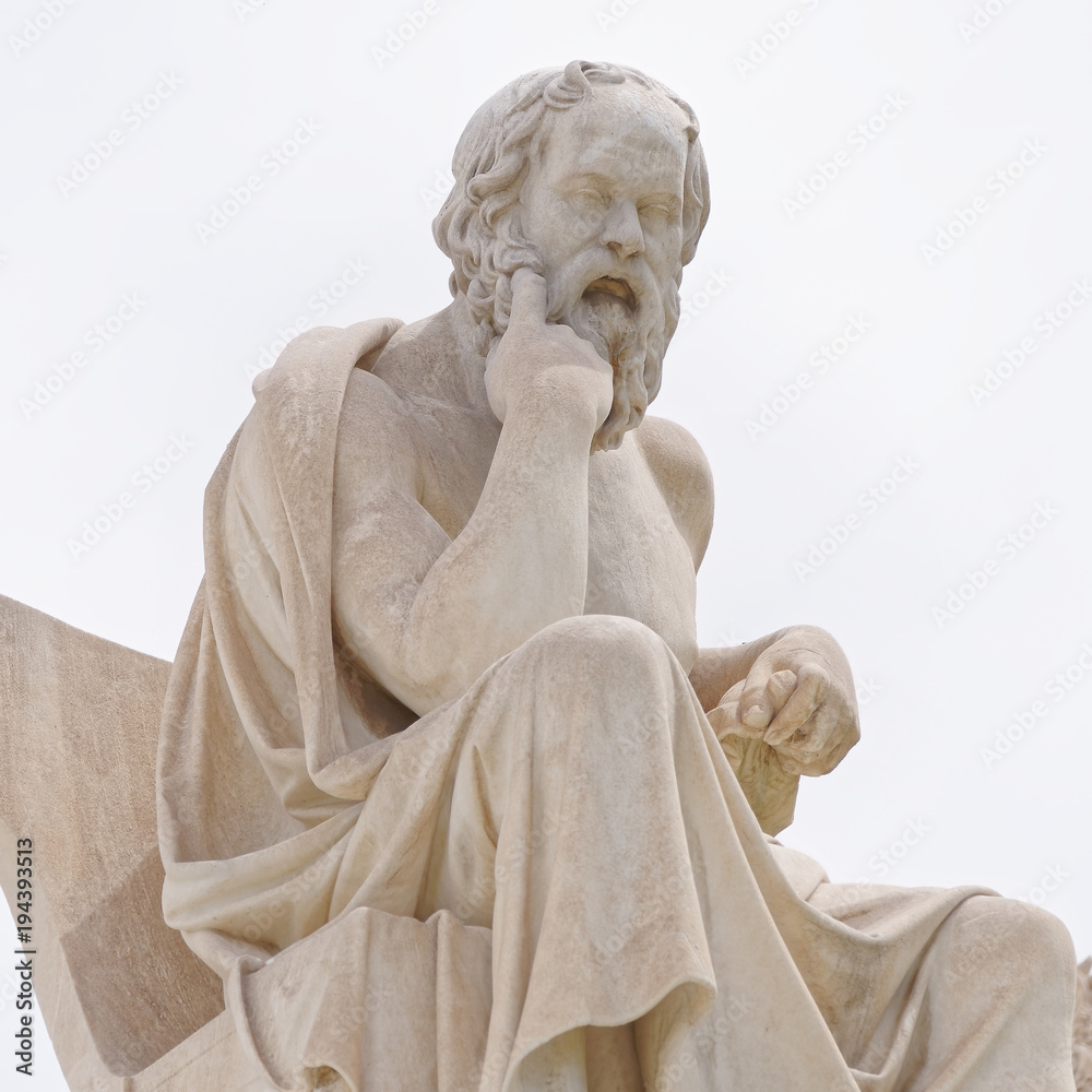 Athens Greece, Socrates the ancient philosopher statue Stock Photo ...