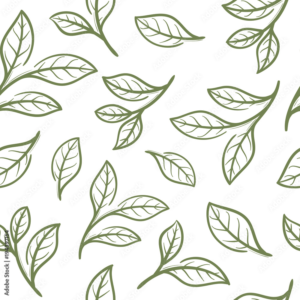 Tea Leaf Pattern Vector