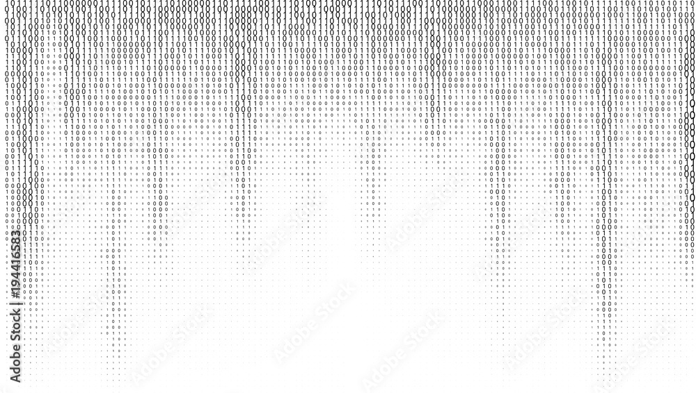 Gradient Binary Code Digits Background Stock Vector | Adobe Stock