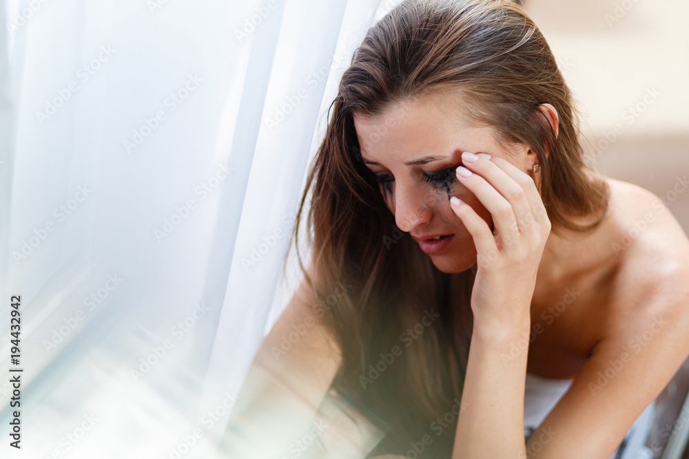 Girl Crying Alone In Corner