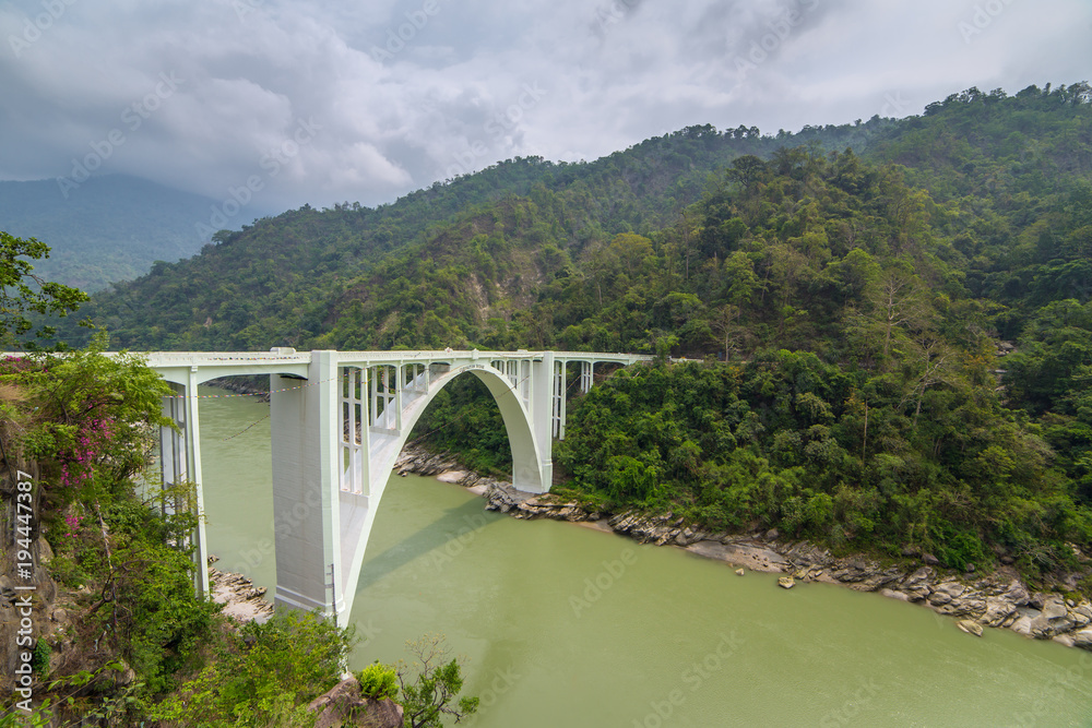 The Coronation Bridge, also known as the Sevoke Bridge, in Darjeeling ...