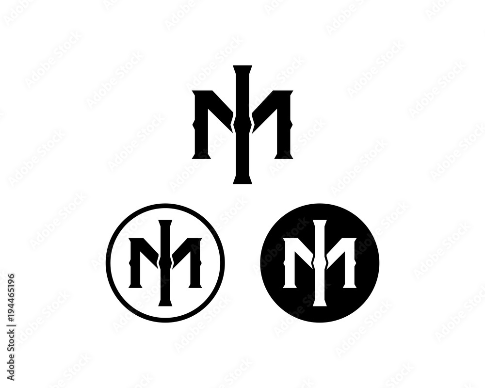 Initial Name Letter IM or MI Sign Symbol Monogram Logo Vector Stock ...
