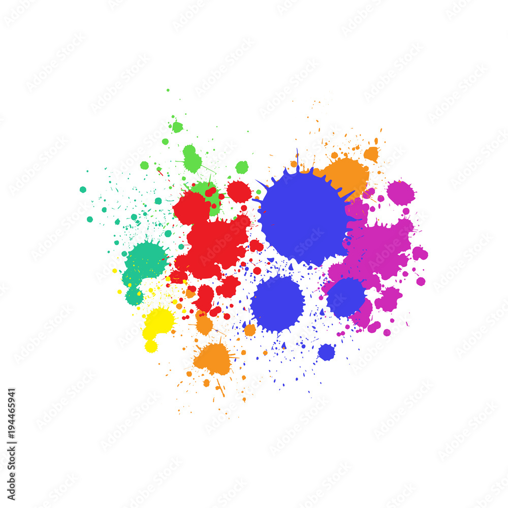 Colorful Paint Splatter