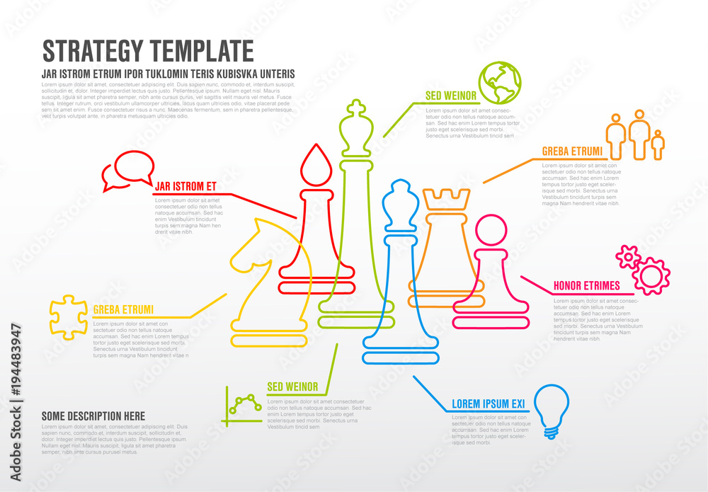 Strategy Infographic Layout Stock Template | Adobe Stock