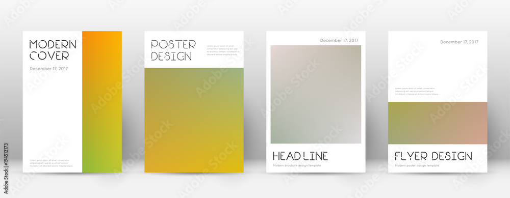 Flyer layout. Minimal dazzling template for Brochure, Annual Report ...