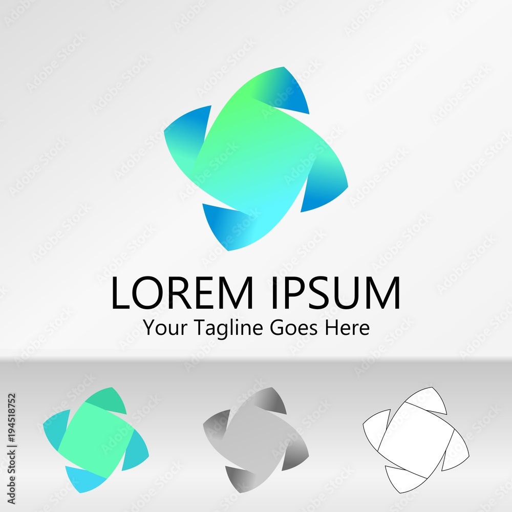 Flower Fan Logo .Creative Vector Logo Design Ideas for Your Company ...