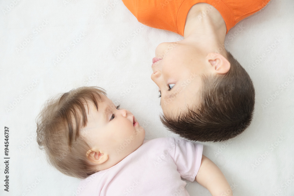 Kids Looking At Each Other