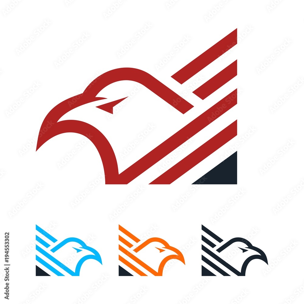 Eagle Head Logo, Fast Express Eagle Design Logo Vector Stock Vector ...