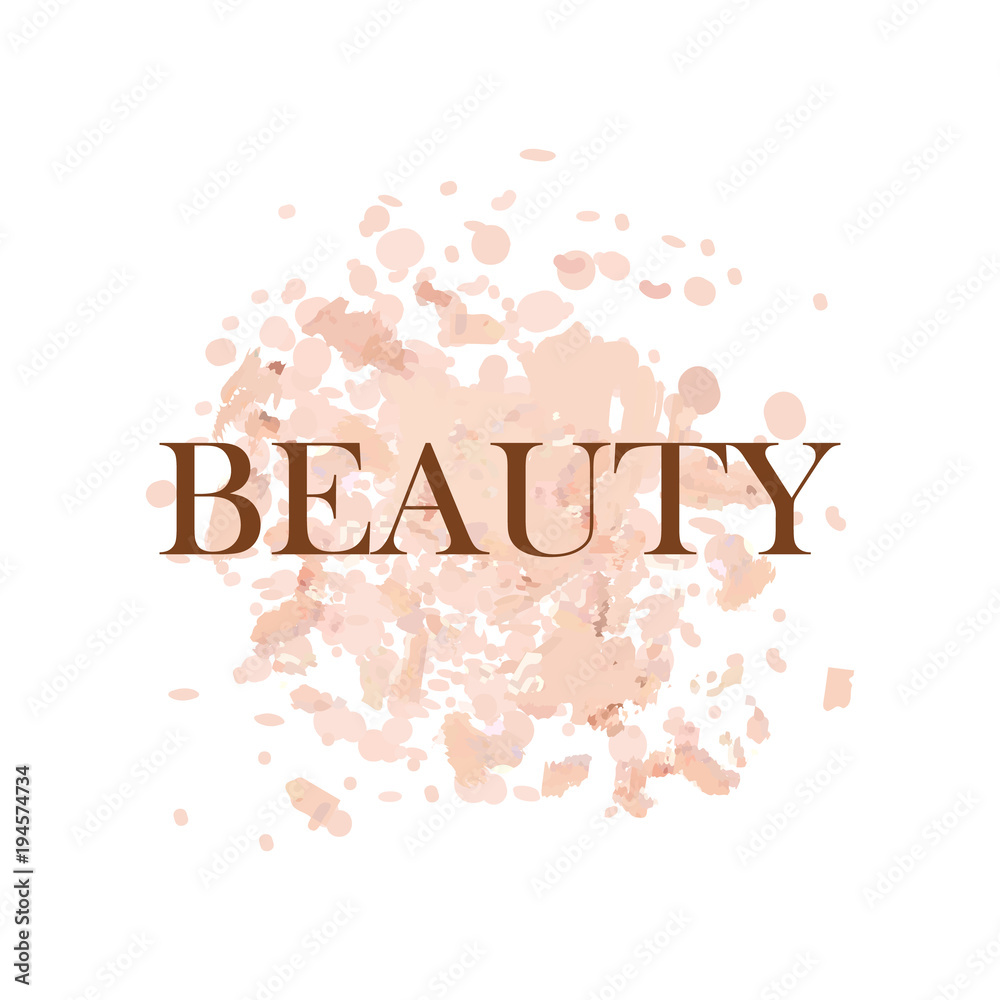 Beauty inscription logo, Beauty salon logo design template. Beauty on ...