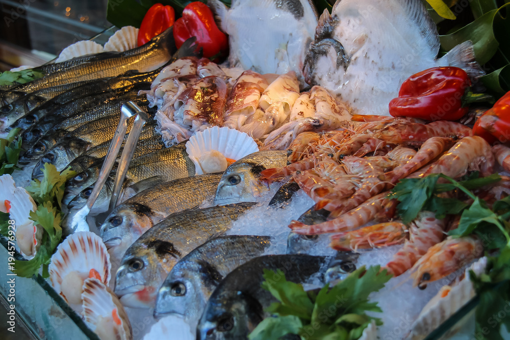 Fresh Seafood Display
