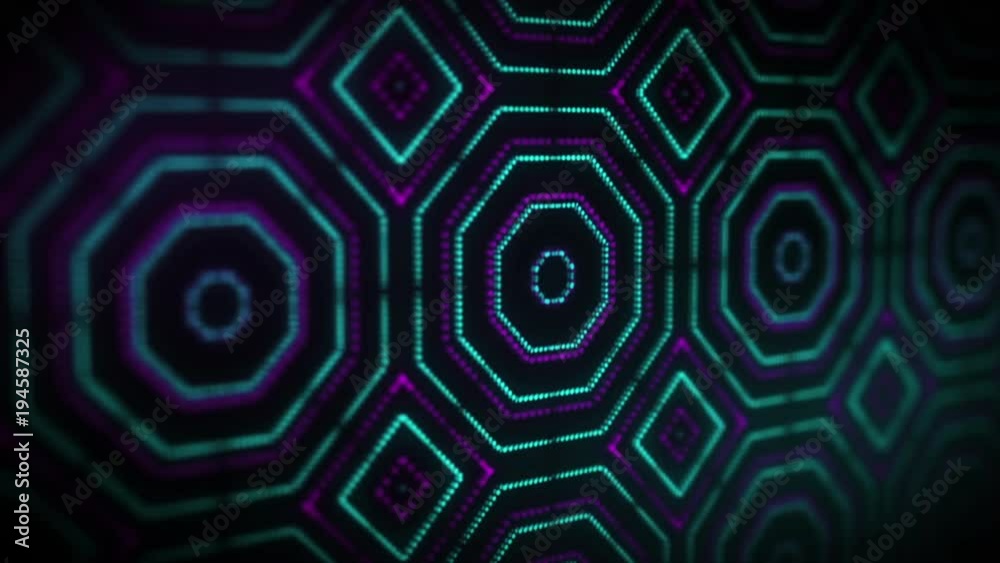 FullHD Sci-fi Futuristic Kaleida Pattern Background Camera Depth of ...