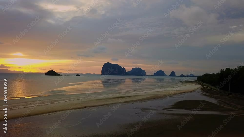 An unspoilt beach of Pak meng, Sikao District, Trang Province, Thailand ...