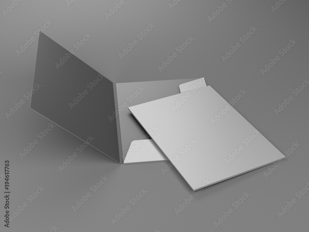 Blank Folders Stock Illustration | Adobe Stock