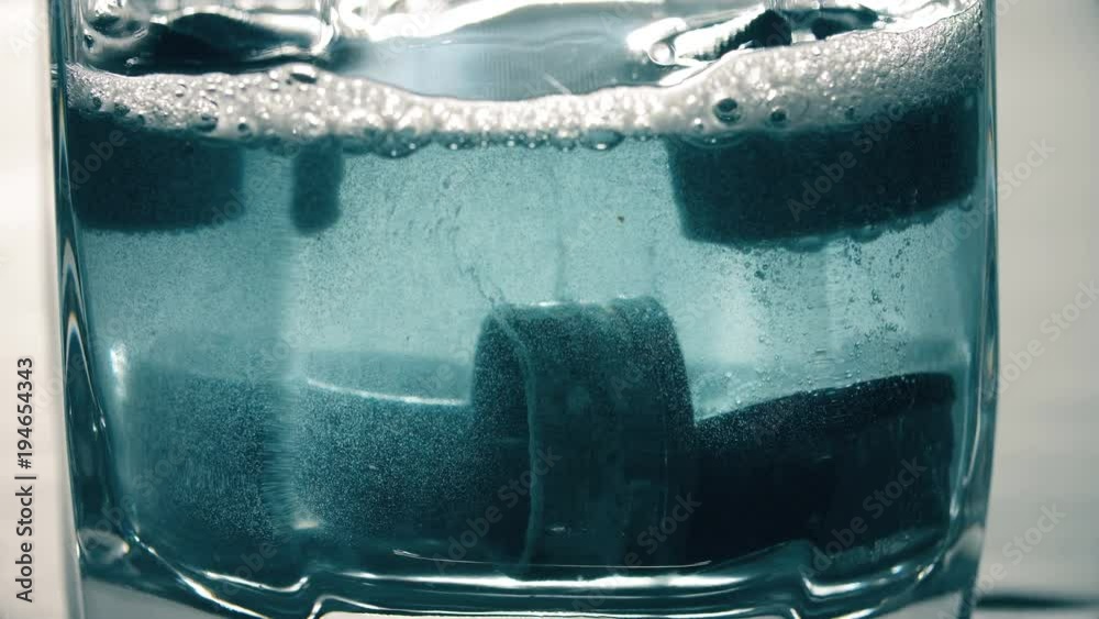 close up on cleaning the limestone from the filters, Stock Video ...