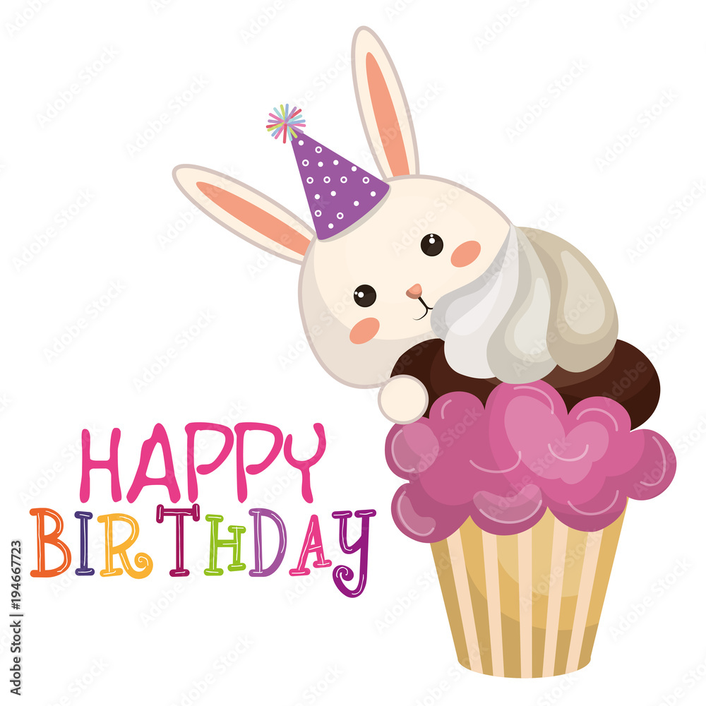 Happy Birthday Bunny Card