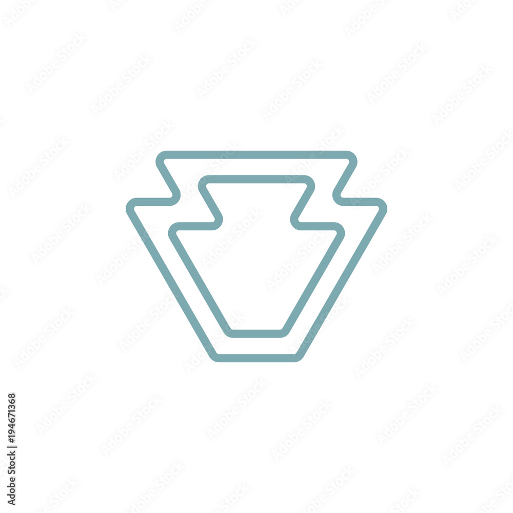 keyston logo design, abstract graphic icon, logo design template ...