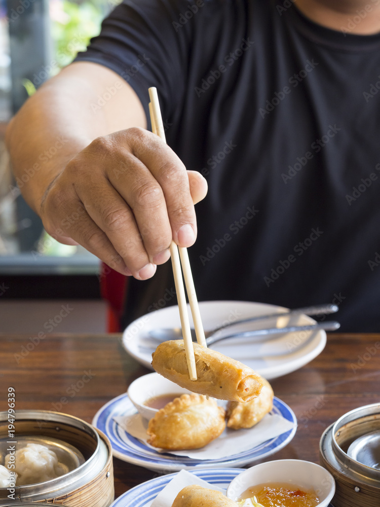 Chainess food, nigiri sushi, food set, lunch and dinner Stock Photo ...