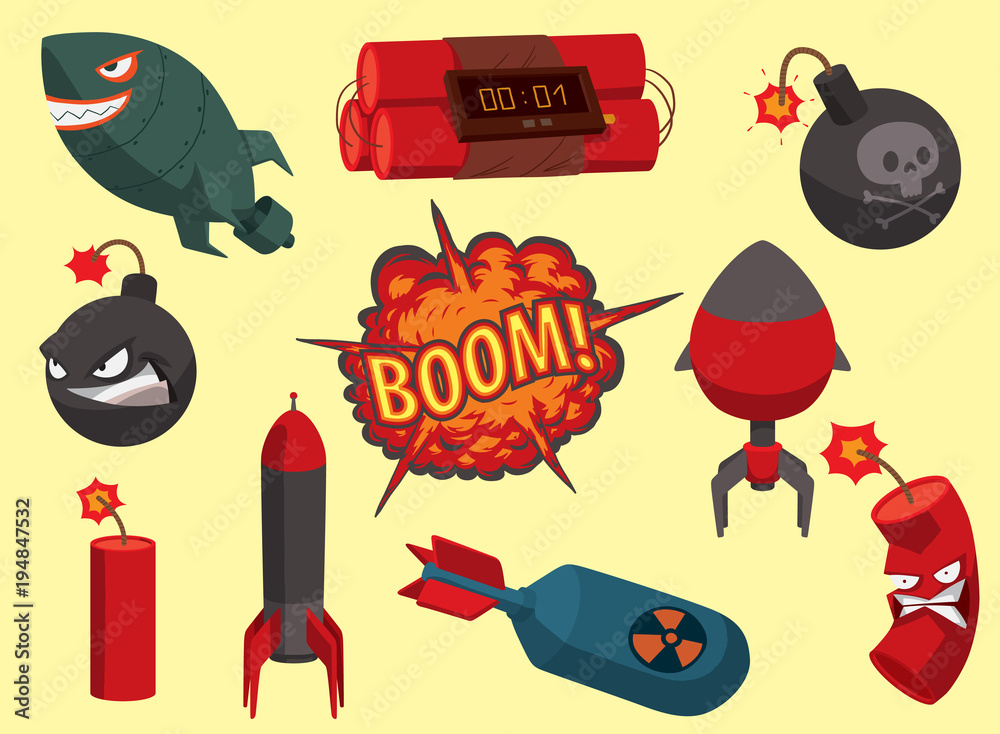 Bomb vector dynamite fuse illustration grenade attack power ball ...