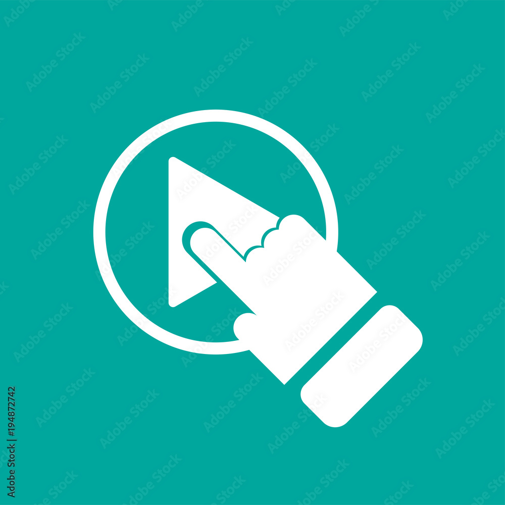 one stop solution icon,flat vector sign isolated on green background ...