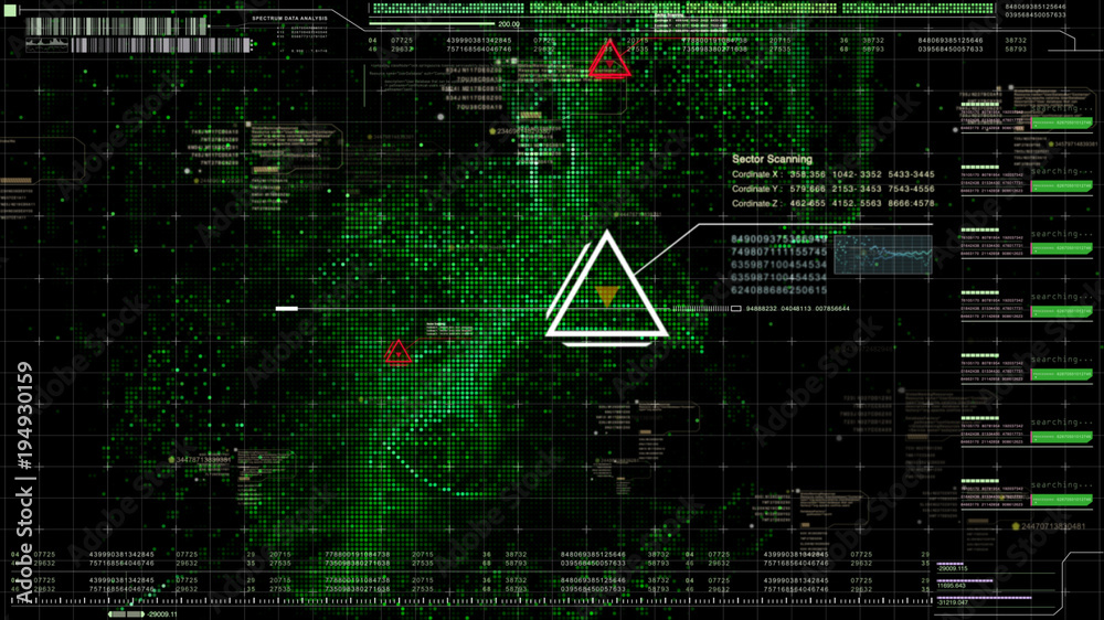 Military head up display targeting and tracking enemy in digital cyber ...