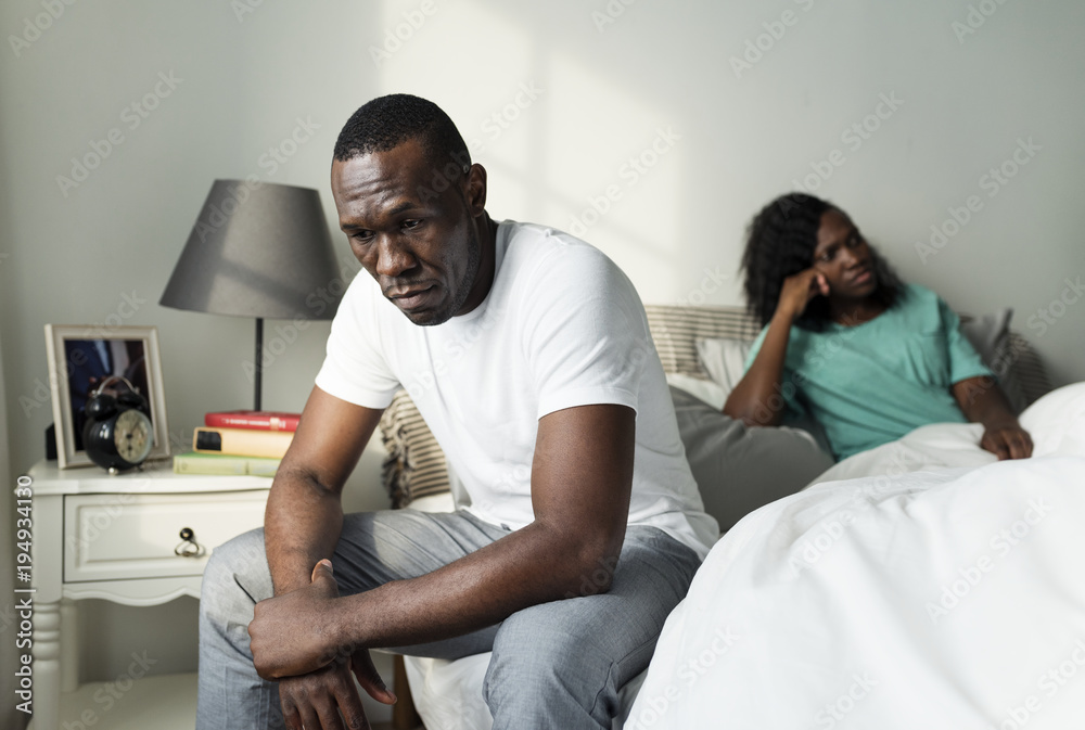 Black couple having an argument Stock Photo | Adobe Stock