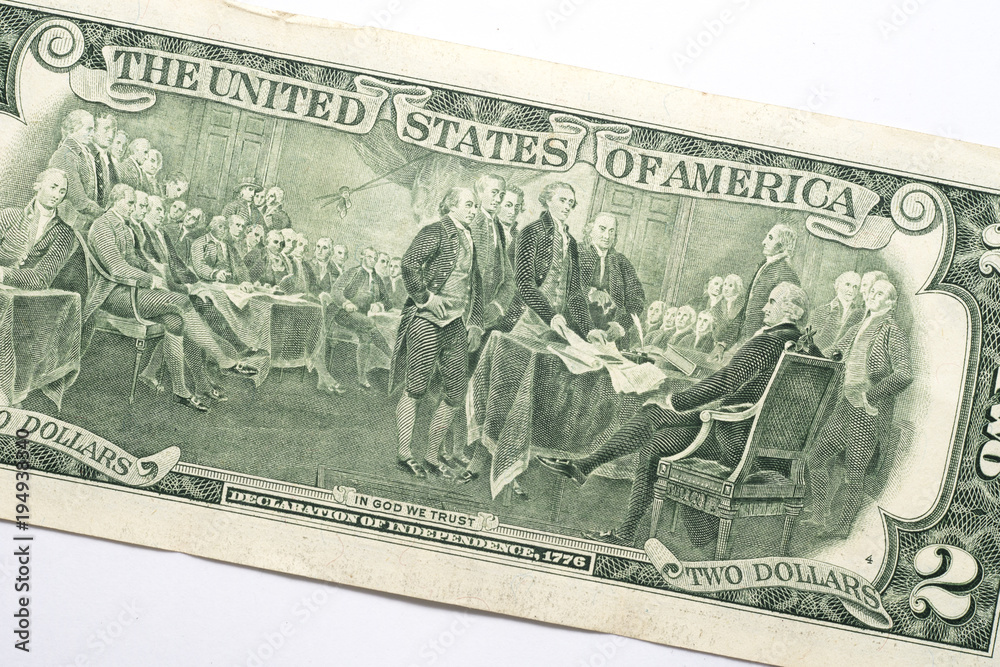 Two Dollar Bill Front And Back