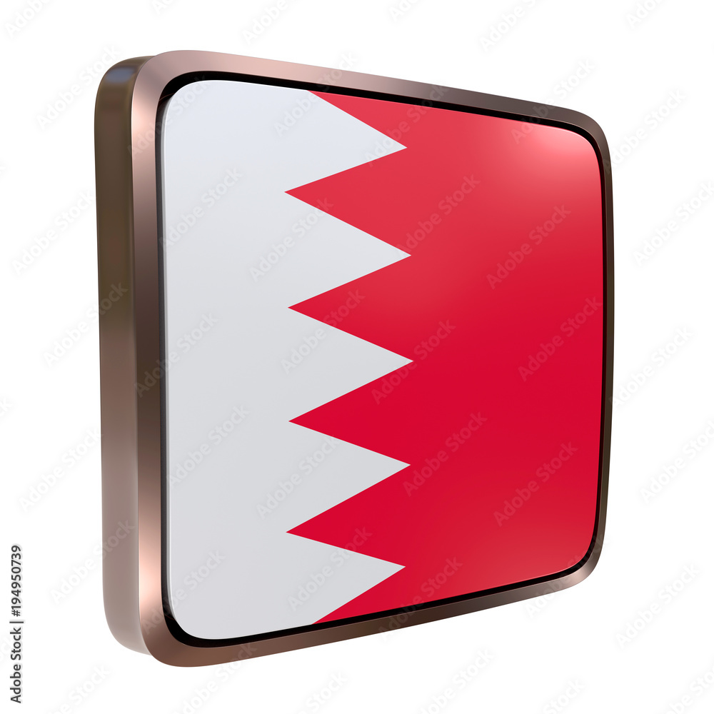 Bahrain flag icon Stock Illustration | Adobe Stock