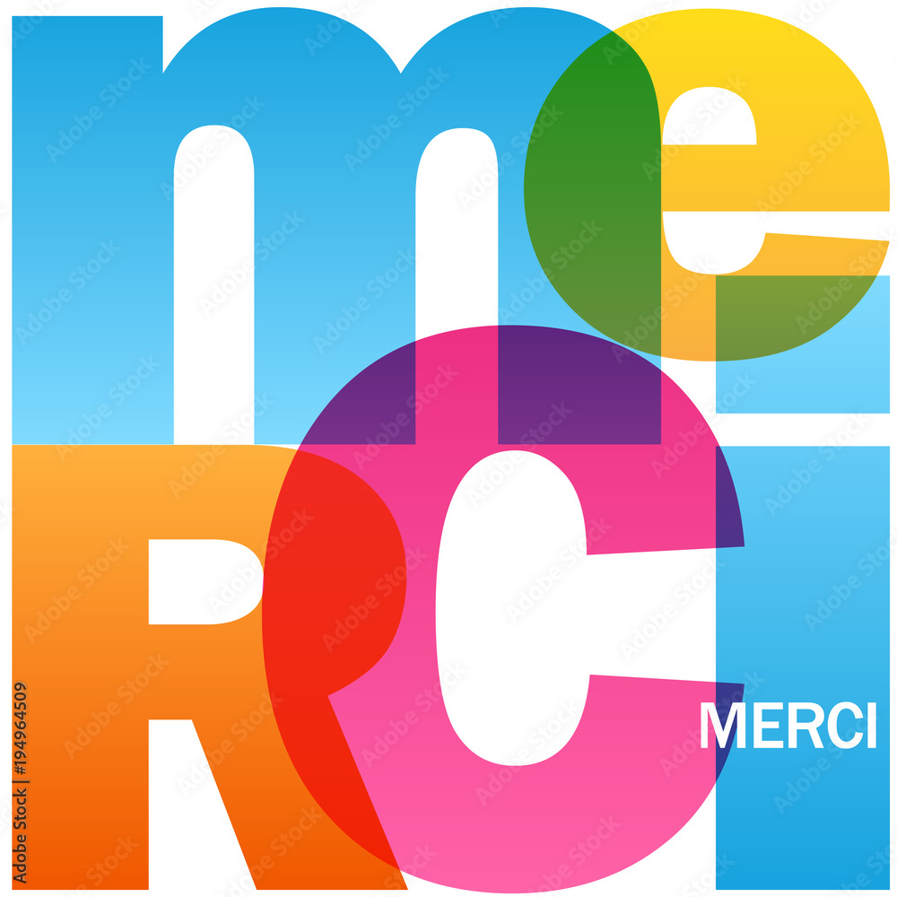 Icône Vecteur "MERCI" Stock Vector | Adobe Stock