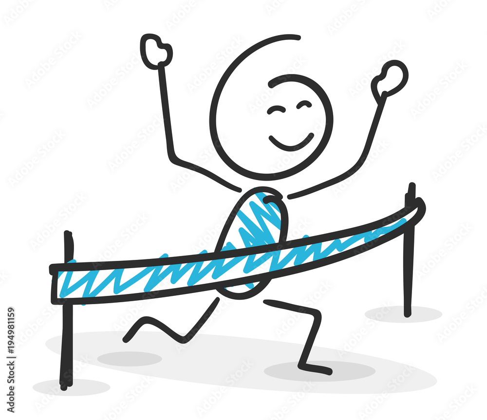 Vetor de Sticky / Strichmännchen - Ziel, Erfolg do Stock | Adobe Stock