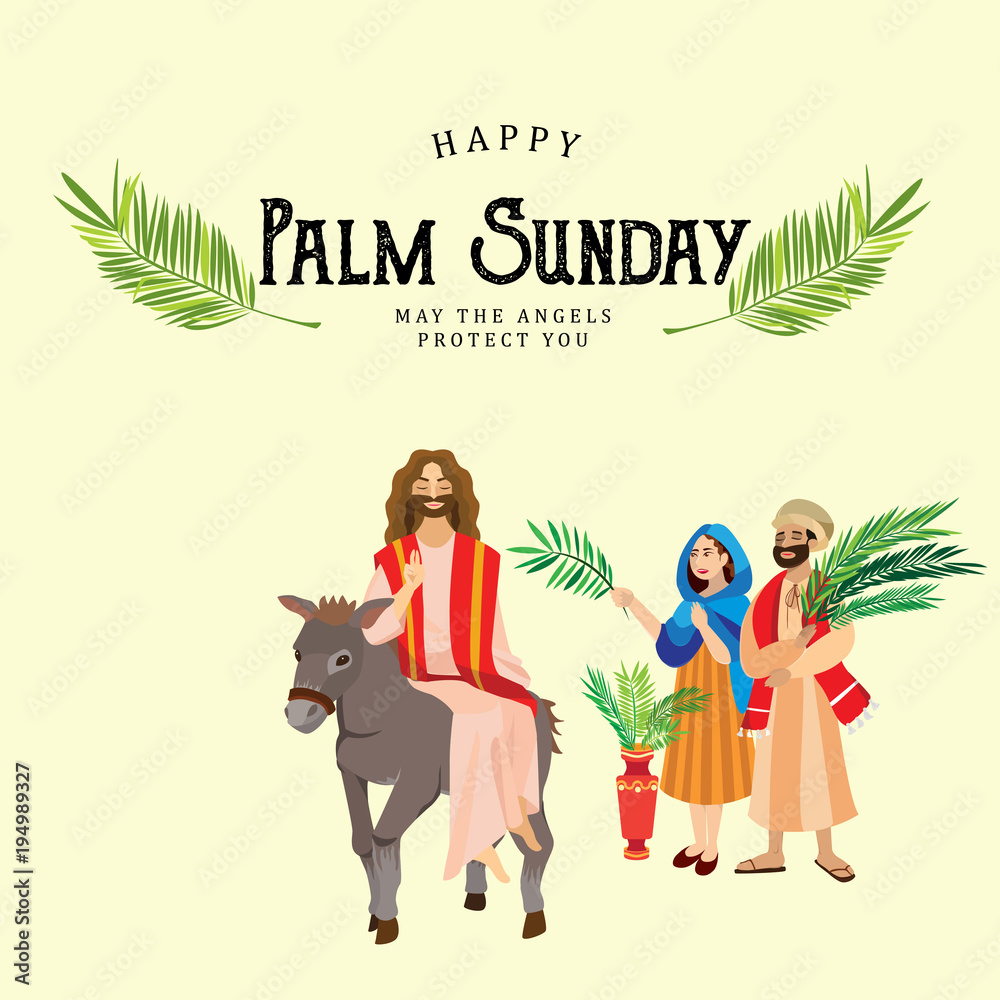 Jesus On A Donkey Palm Sunday