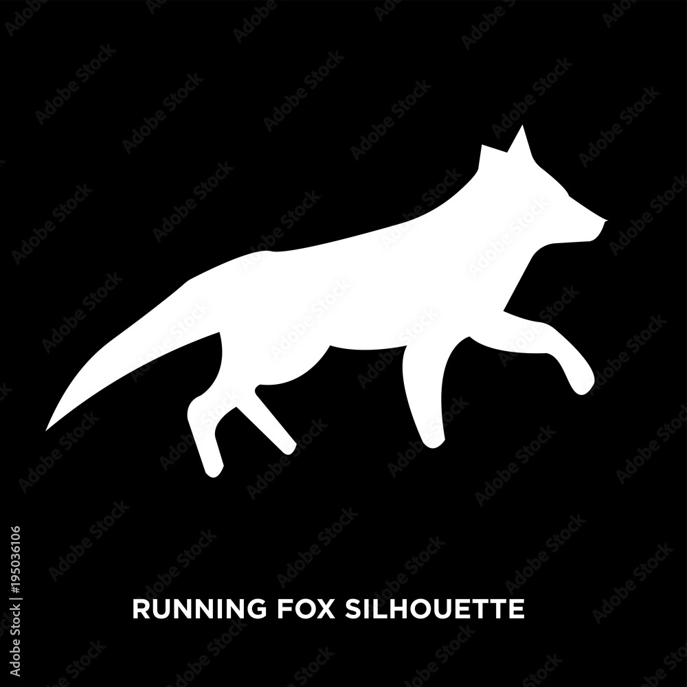 Running Fox Silhouette