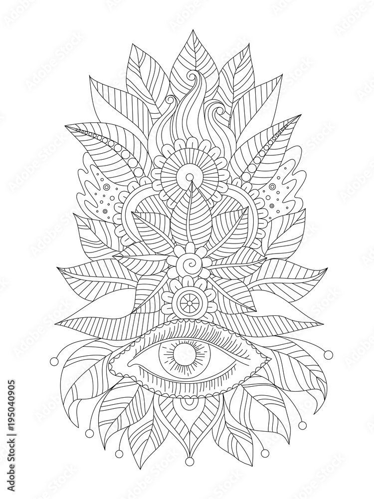 Henna Line Design